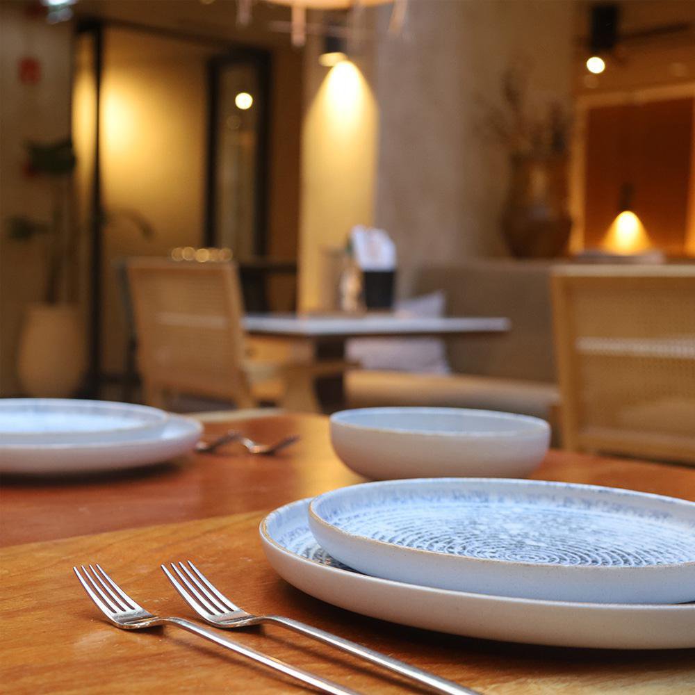 Plato para Ensalada Azul Frost - Cemaco