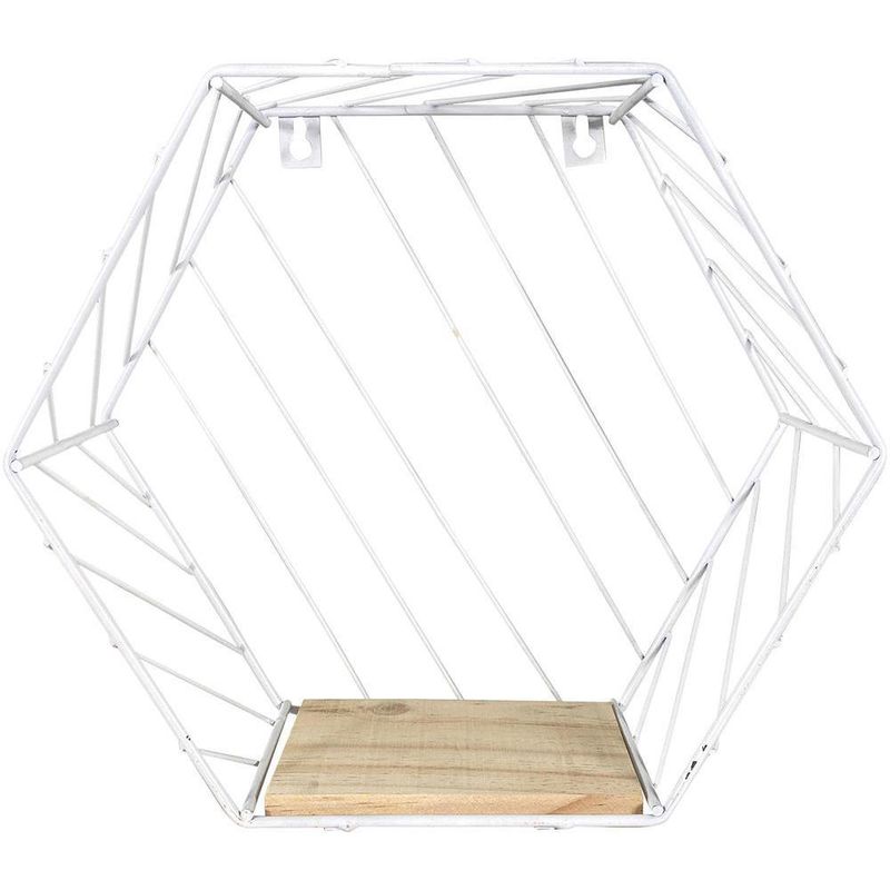 Repisa Decorativa Blanca De 29.5X10.5X26 Cm - Concepts - Cemaco