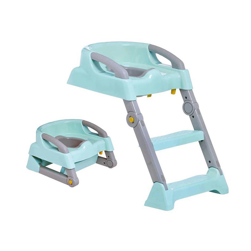 Bacinica Y Asiento Reductor Con Escalera Celeste - Prinsel - Cemaco
