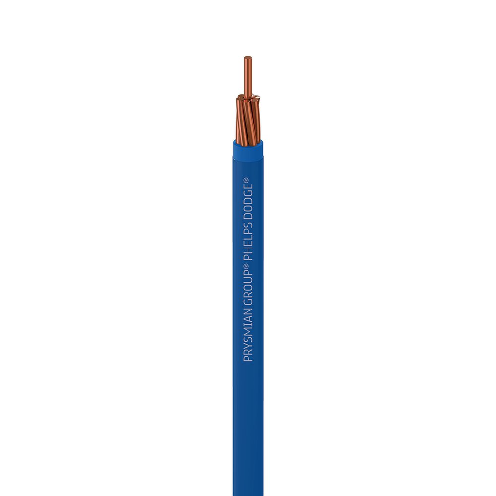Cable De Cobre Azul Ecoplus THWN 12 Awg - Phelps Dodge - Cemaco