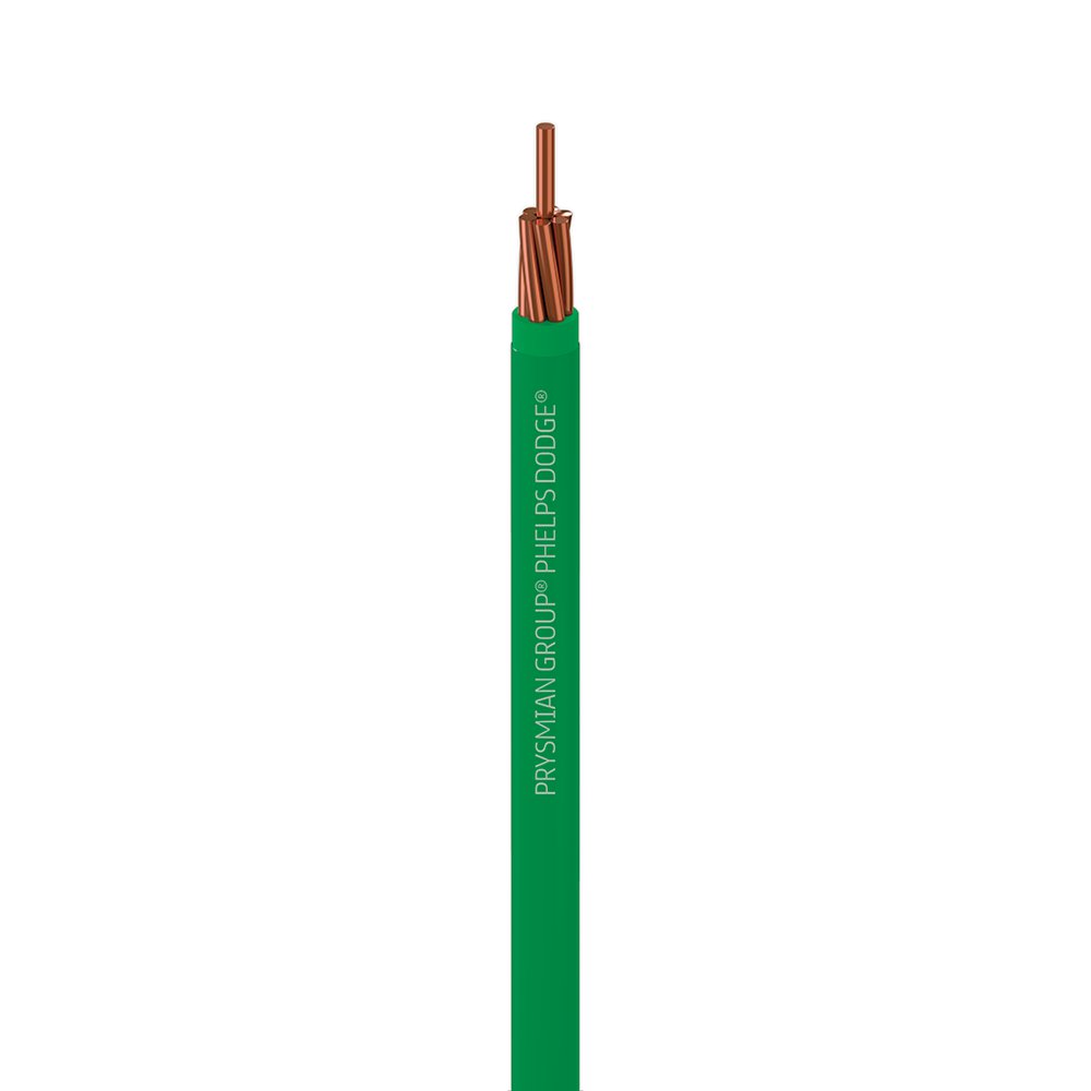 Cable De Cobre Verde Ecoplus THWN 6 Awg - Phelps Dodge - Cemaco