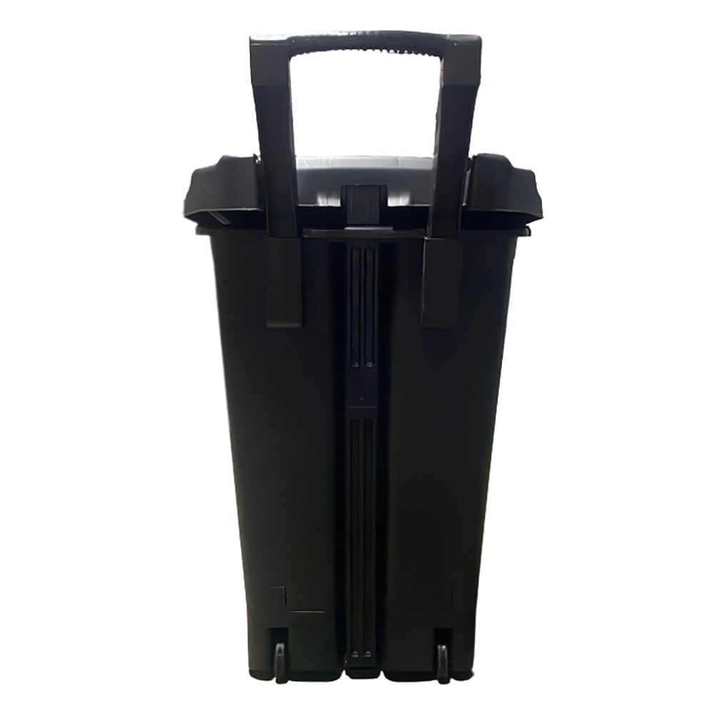 Bote Jumbo Negro Con Rodos Y Jalador 110 L - Plasti Export - Cemaco