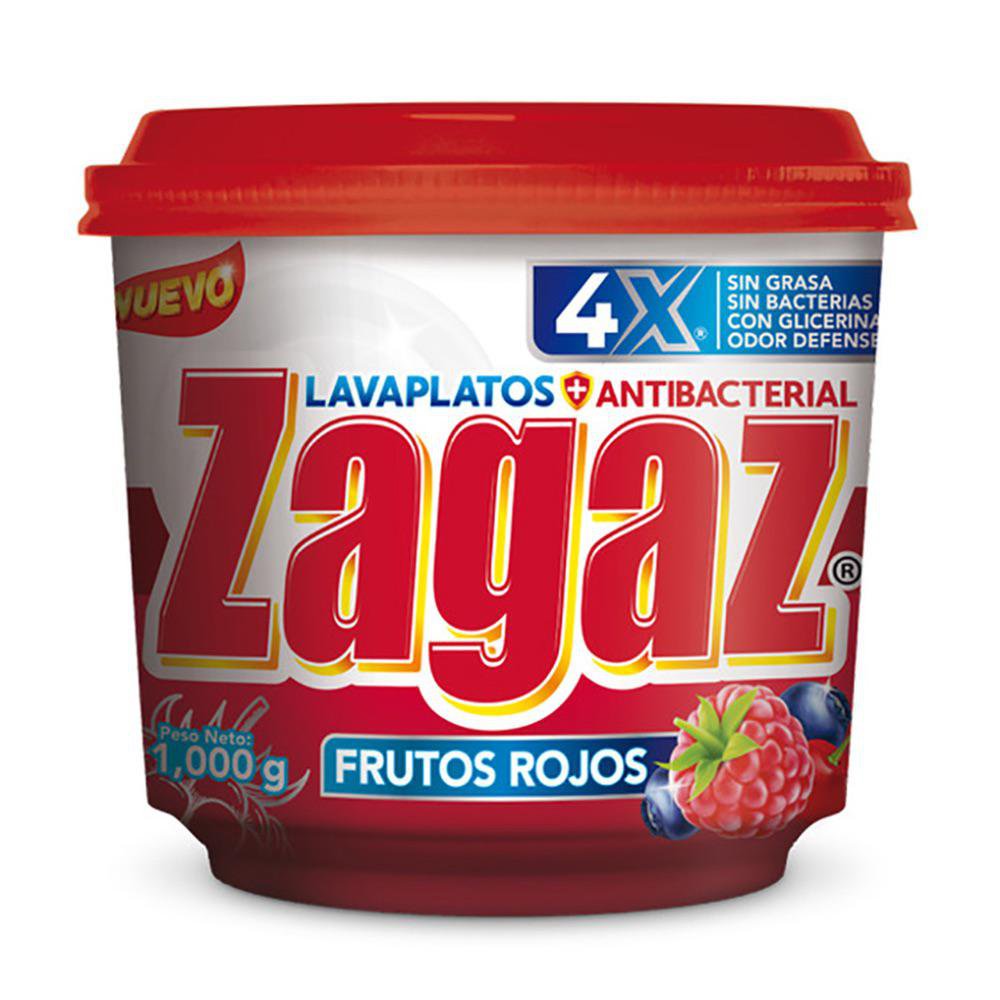 Jabón Lavaplatos Frutos Rojos 1 Kg - Zagaz - Cemaco