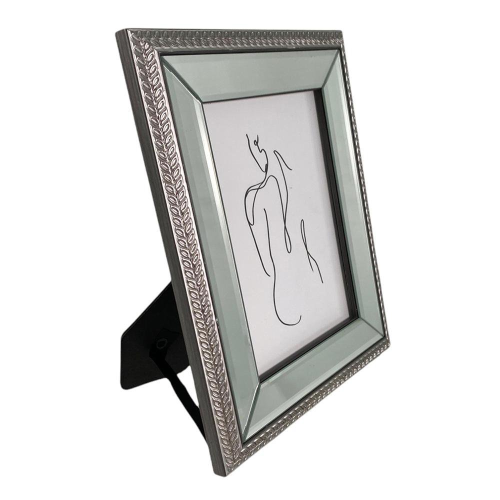 Marco Para Foto Orilla Plateada 5x7 Plg - Concepts - Cemaco