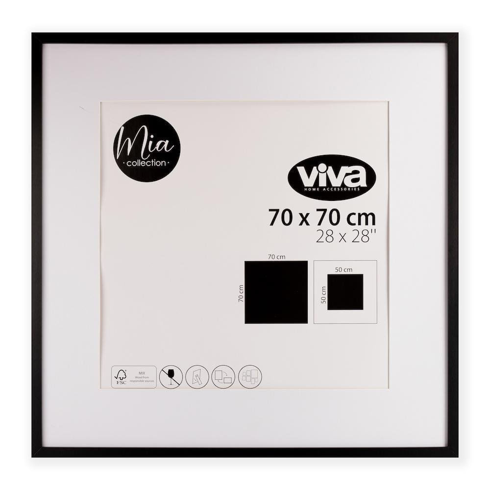 Marco Para Foto 70x70 Cm Negro - Viva - Cemaco