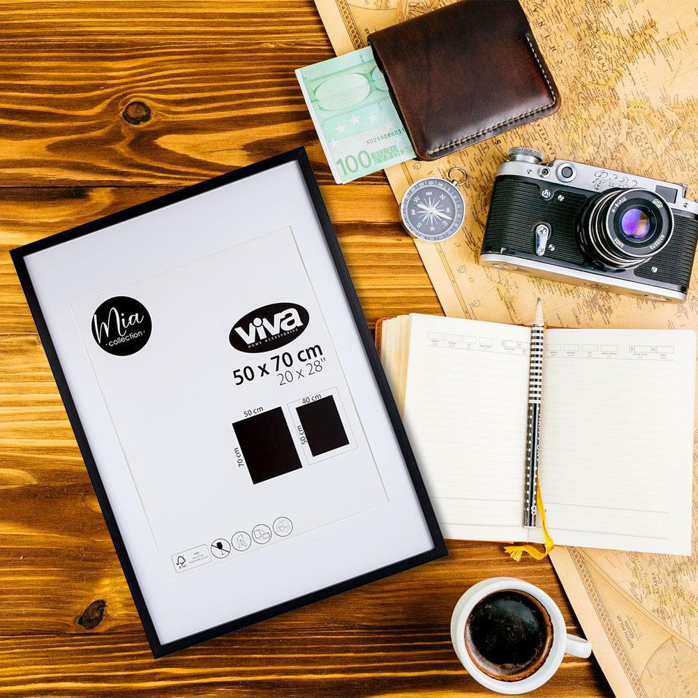 Marco Para Foto 50x70 Cm Negro - Viva - Cemaco