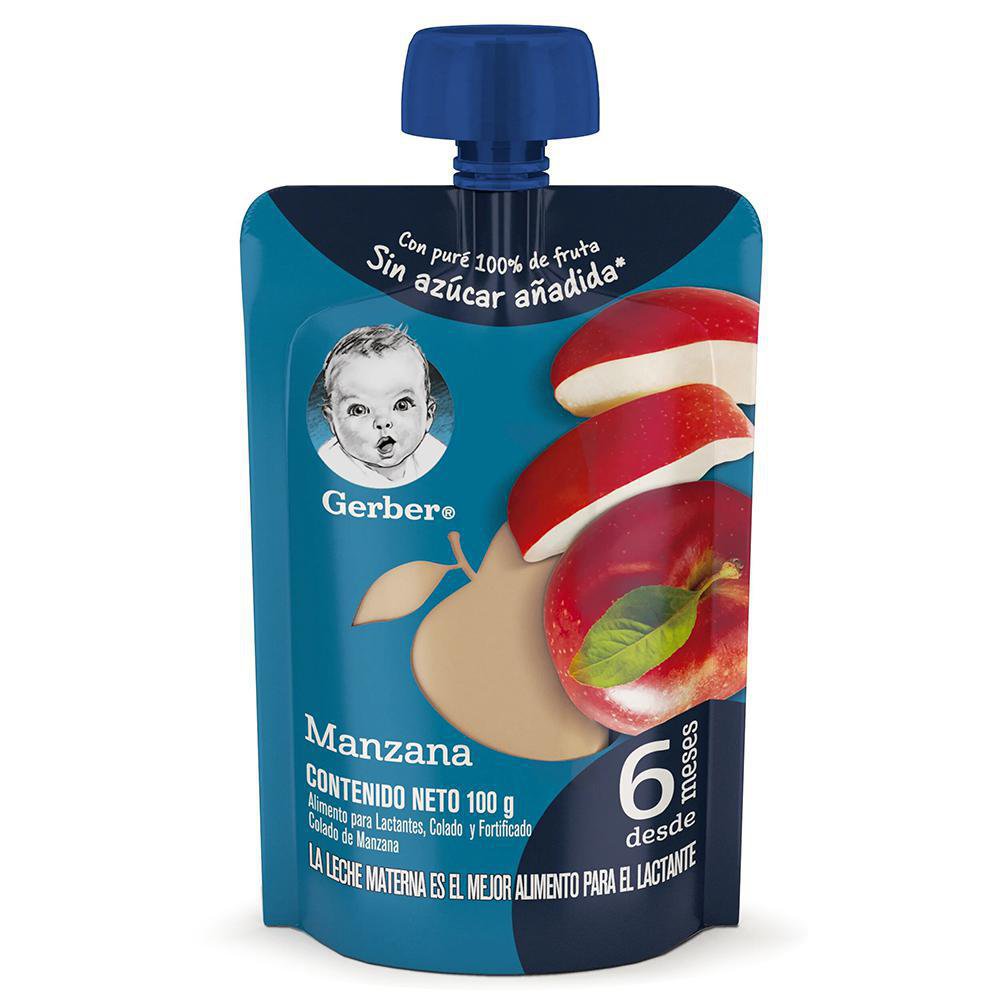 Compota De Manzana En Pouch 100 G - Gerber - Cemaco