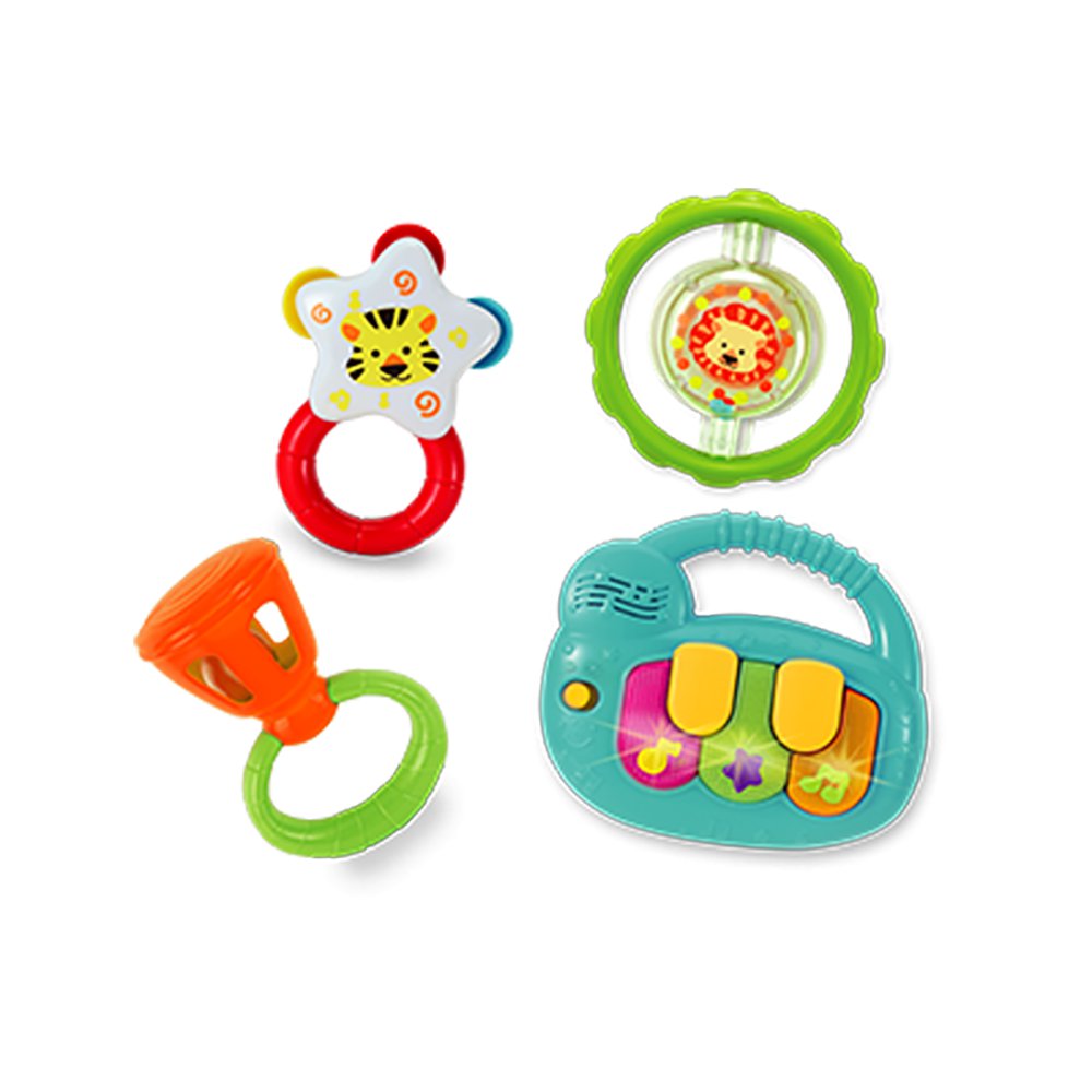 Set De Sonajas Instrumentos Musicales 4 Pzas - Winfun - Cemaco