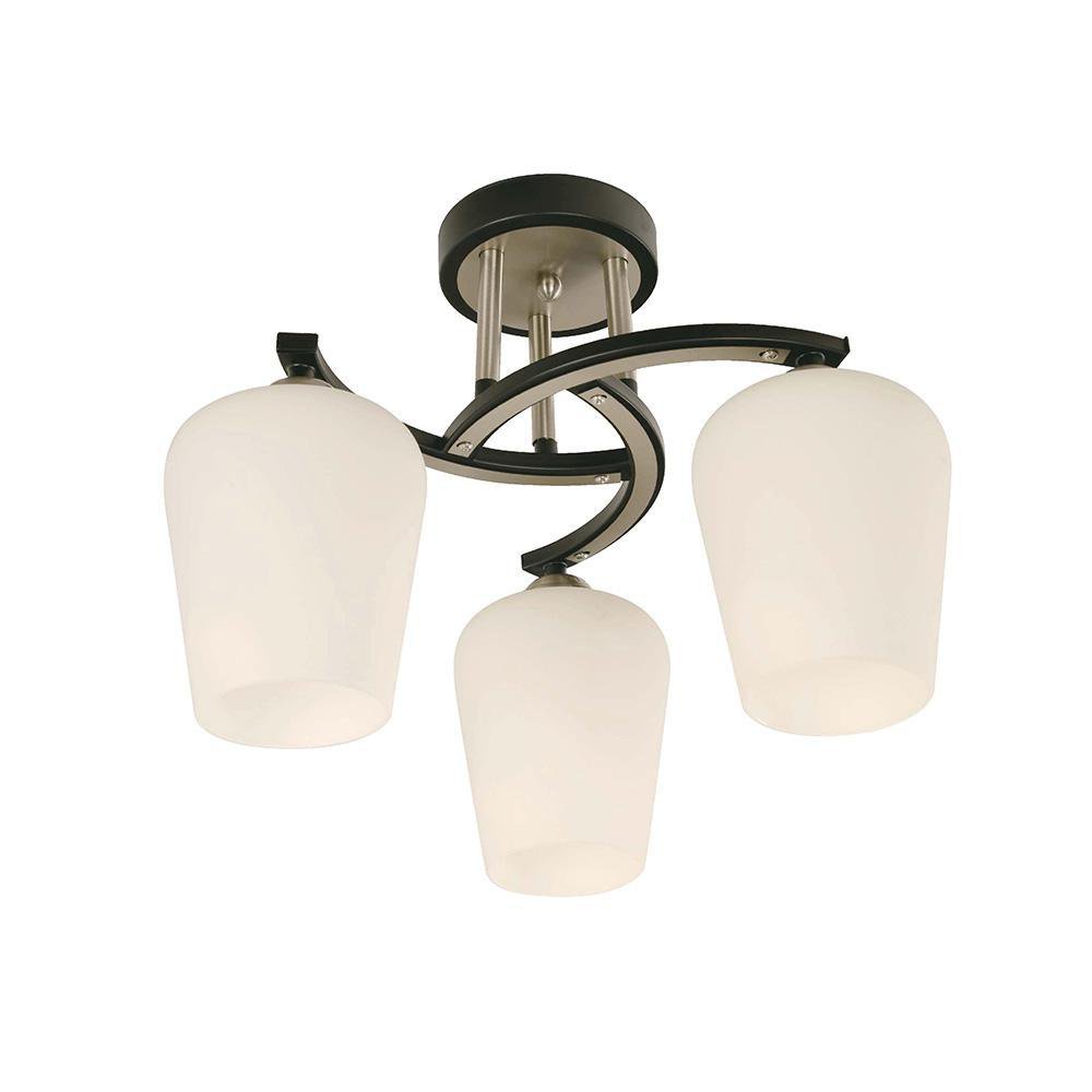 Set de Lámparas de Techo Negro Dorado 2 y 3 luces 60 W - Zlumini - Cemaco