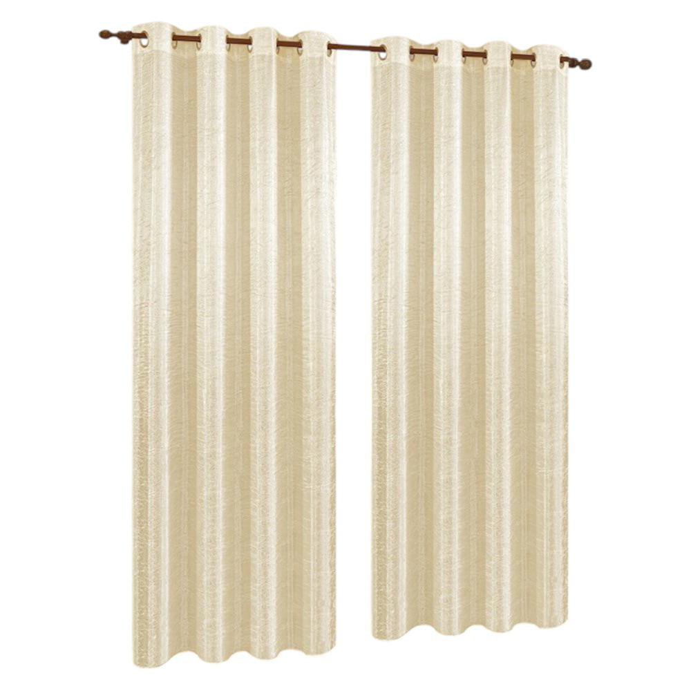 Cortina Color Beige Diseño Corrugado - Cemaco
