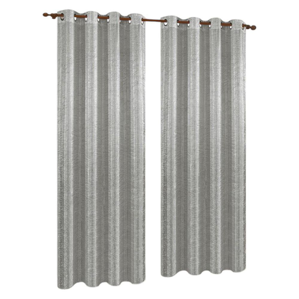 Cortina Color Gris Diseño Corrugado - Cemaco