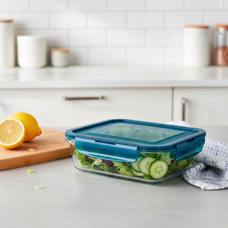 Recipiente Rectangular Azul 850 Ml - Cemaco