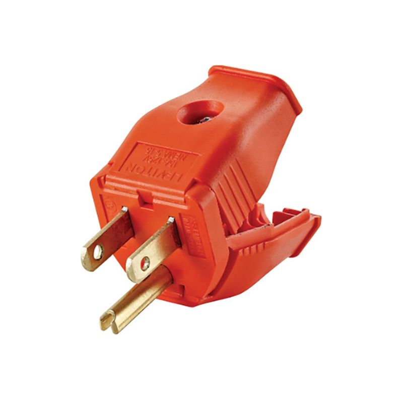 Espiga Naranja Aterrizada 15 A 125V - Leviton - Cemaco
