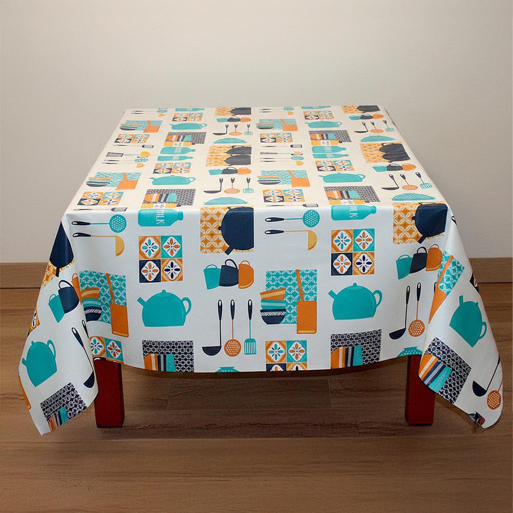 Mantel con Diseño de Accesorios de Cocina - Cemaco