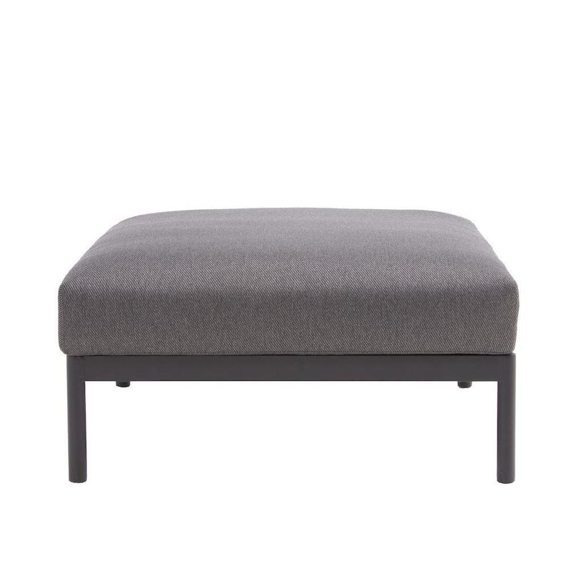 Sillón Auxiliar Negro Ottoman Negro 82x82x24 Cm - Naterial - Cemaco