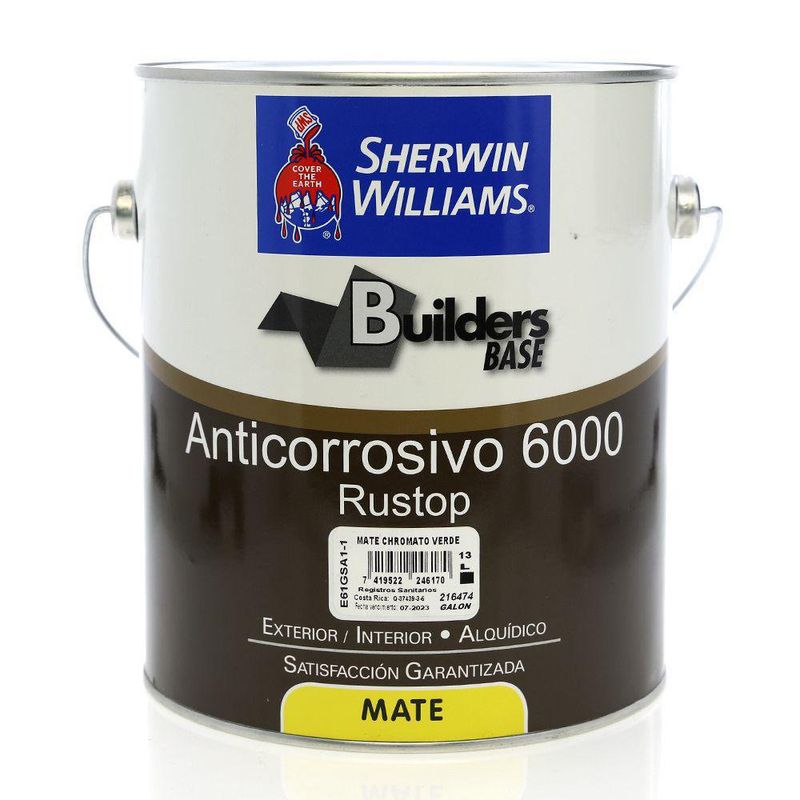 Builders Base Anticorrosivo 6000 Rustop Mate Chromato Verde 1 Gal ...