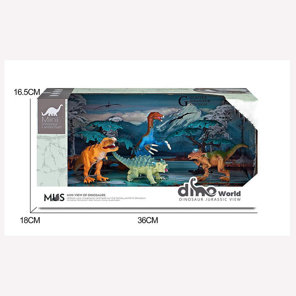 Glacier Dinosaur Kingdom T-Rex 6 Pzas - Koala Kids - Cemaco