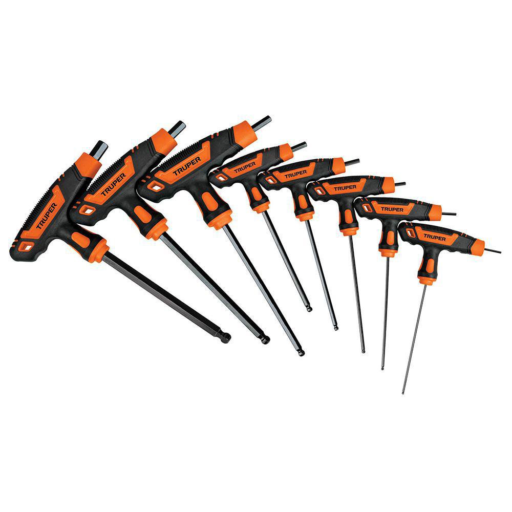 Juego de Llaves Allen Extralargas Estándar 8 Pzas - Cemaco