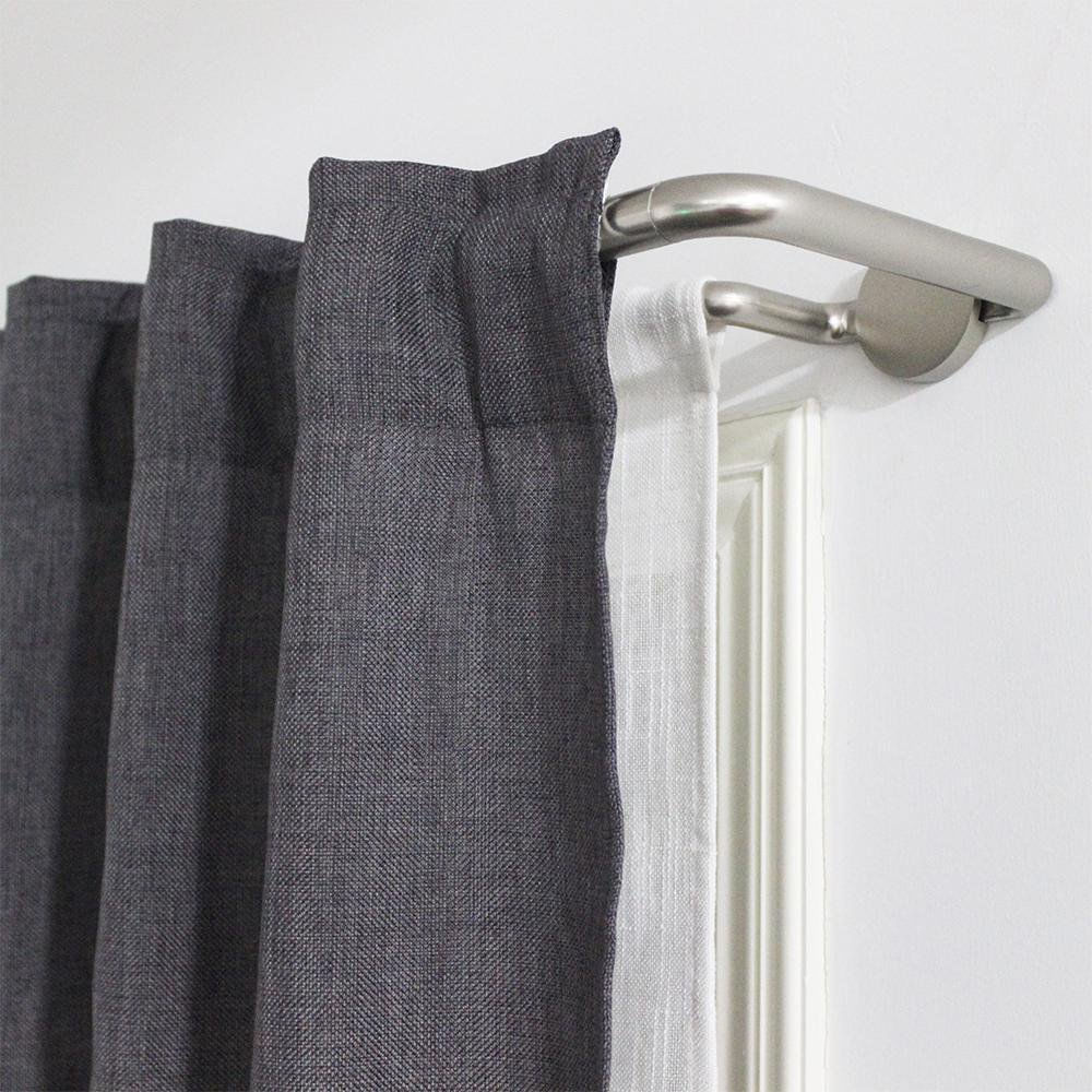 Galería Doble Sombrío Plateada Extensible De 200 - 360 Cm - Inspire ...