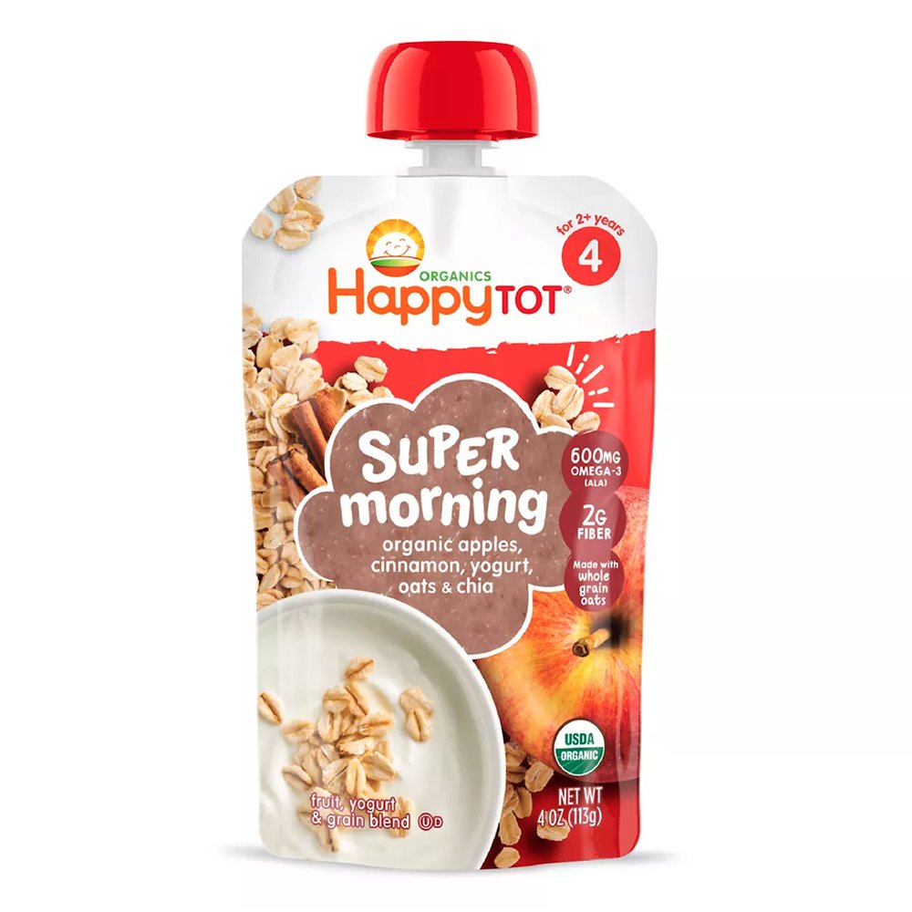 Compota Orgánica Sabor Manzana Canela 113 G - Happy Baby - Cemaco