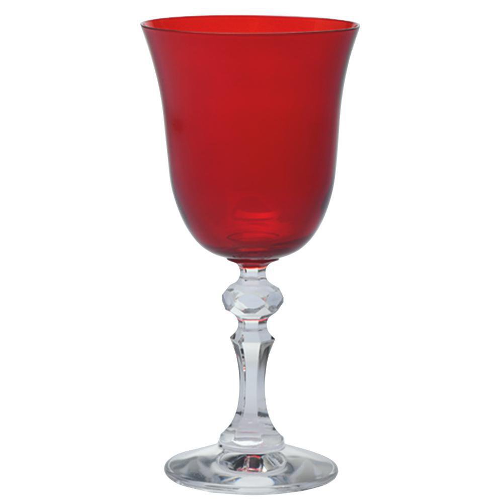Set 6 Copas Rojas Vino Tinto 7.4 Oz Krista - Cemaco