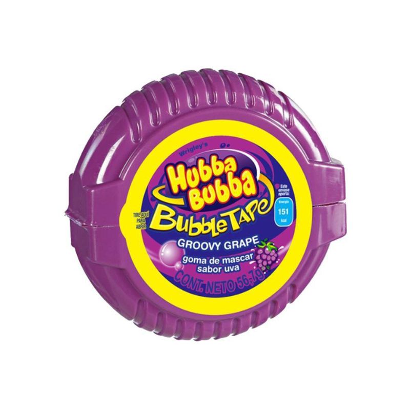 Bubble Tape Uva 56.7 G - Hubba Bubba - Cemaco