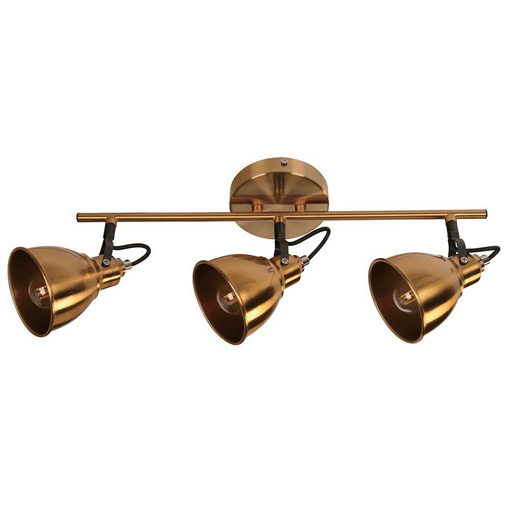 Lámpara Reflectora Bronce Satinado 3 Luces Luz E14 40W - General ...
