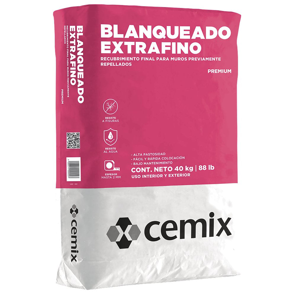 Blanqueado Extrafino 40 Kg - Cemix - Cemaco