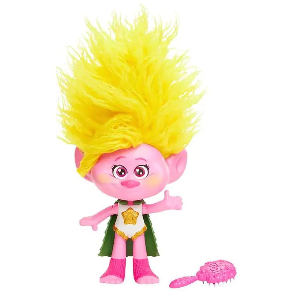 Muñeca Viva Cabello Arcoiris Con Sonido Trolls - Cemaco