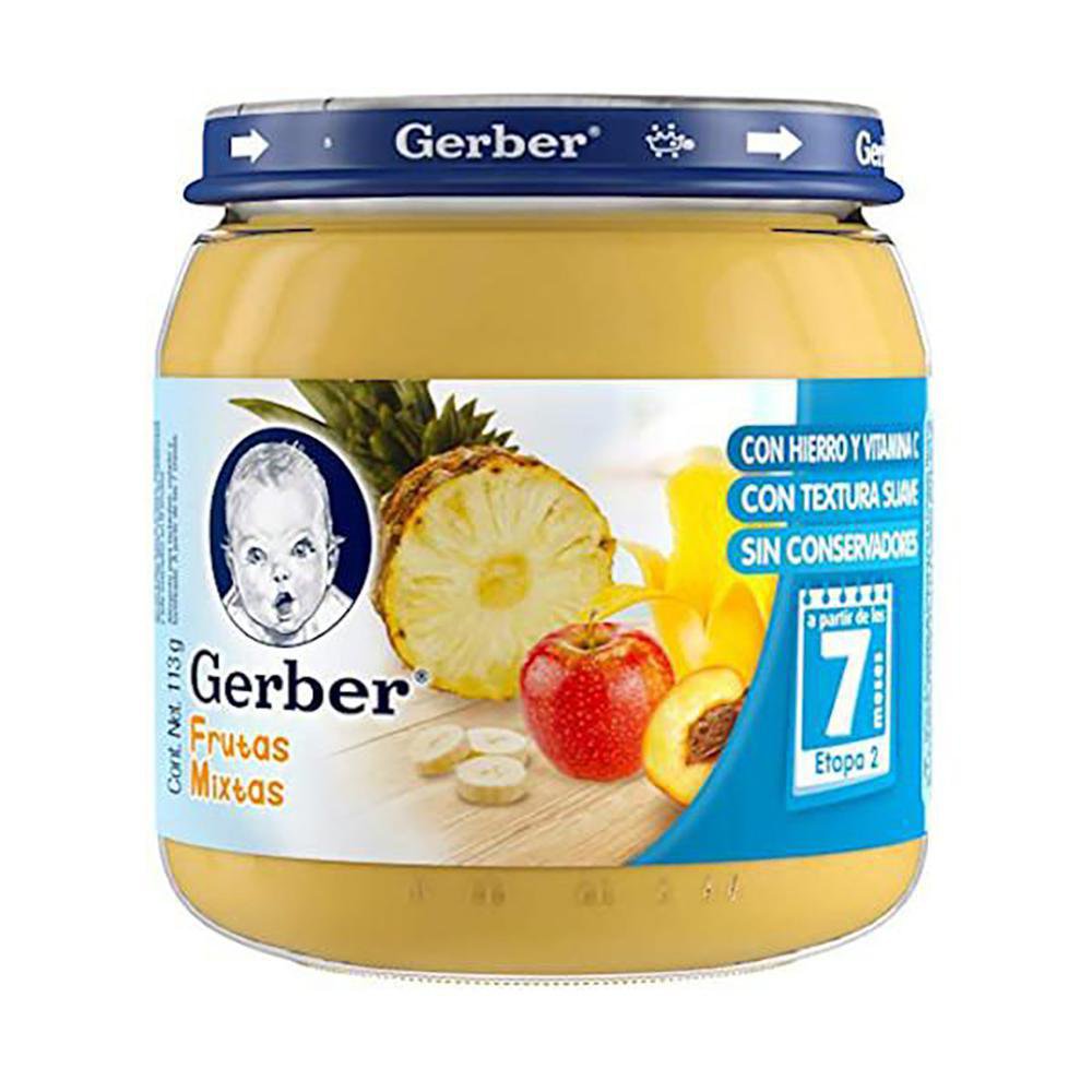 Compota Frutas Mixtas Paso 2 De 113 G - Gerber - Cemaco