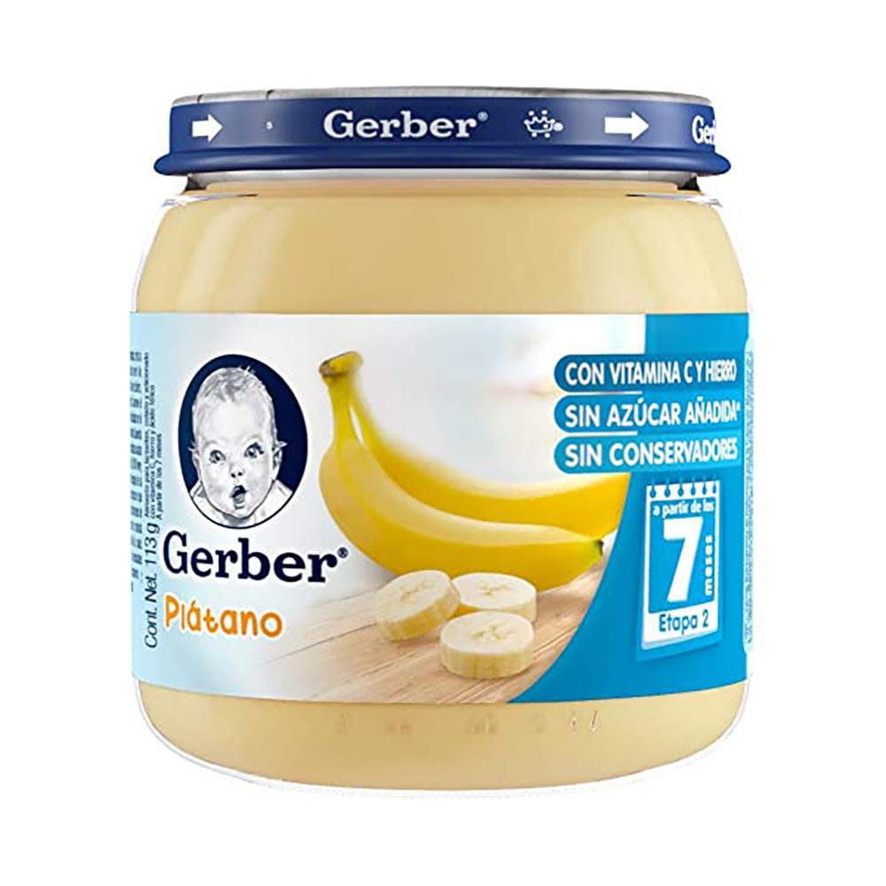 Compota Puré De Banano Paso 2 De 113 G - Gerber - Cemaco