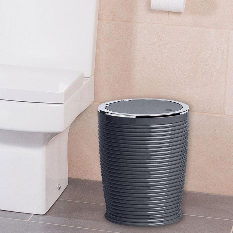 Basurero Elegance Gris Oscuro 5 L - Cemaco