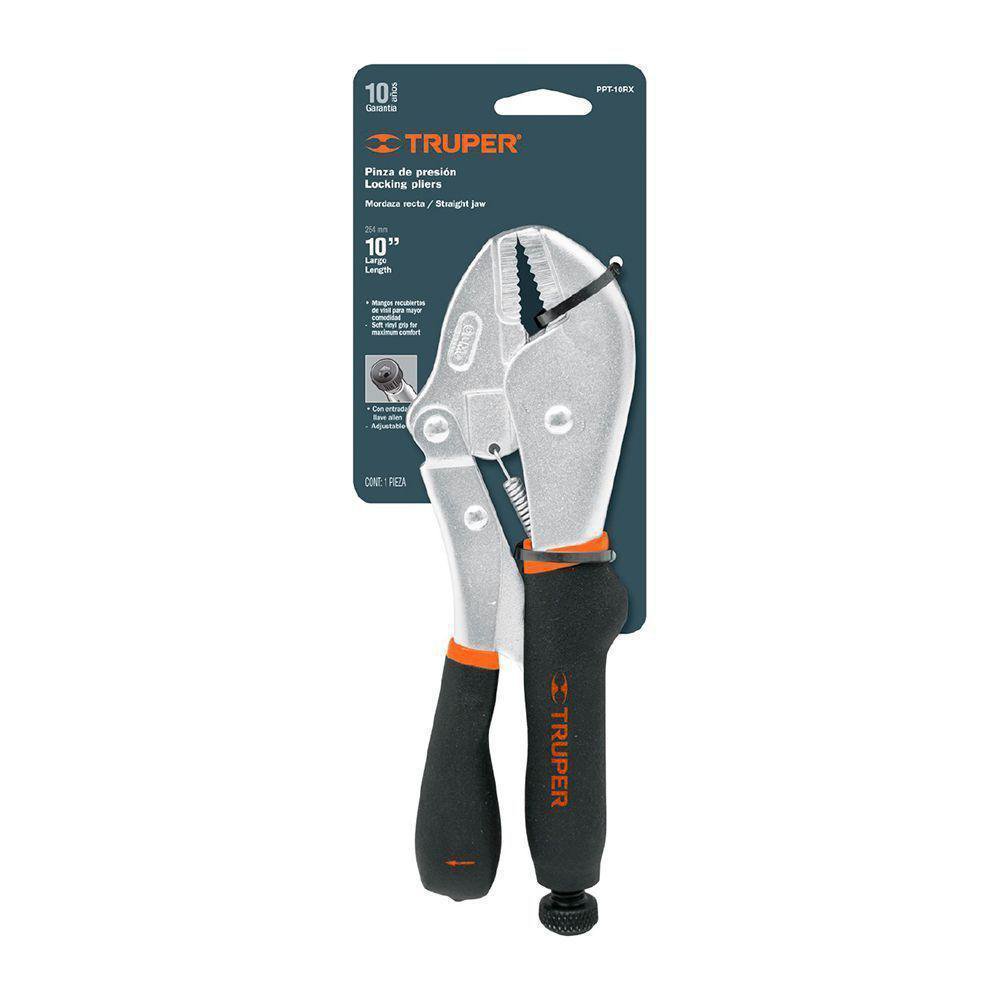 Alicate De Presión Mordaza Recta 10 Plg - Truper - Cemaco