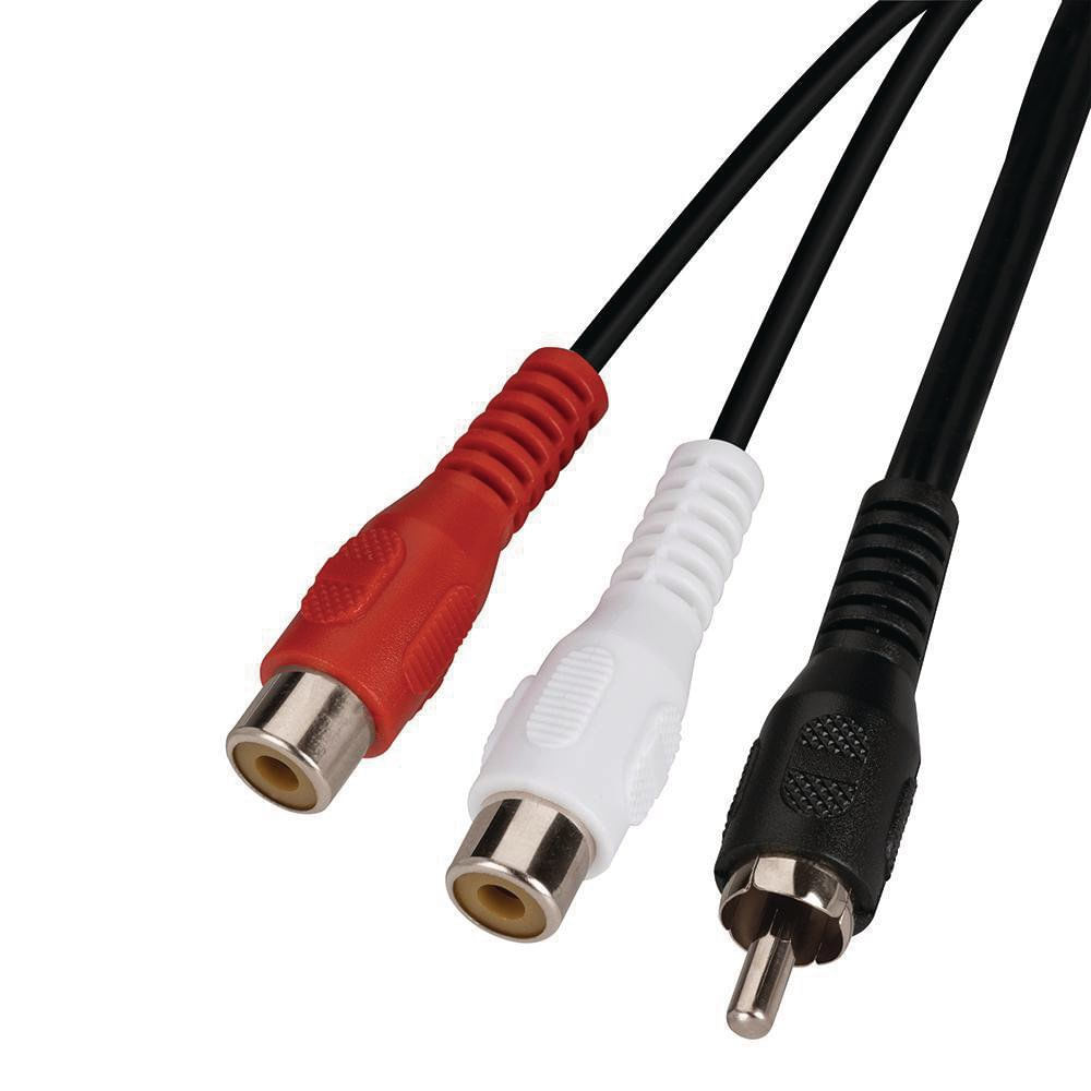 Adaptador Macho Rca a 2 Conectores Hembra Rca de 15.2 Cm - Ace Label ...