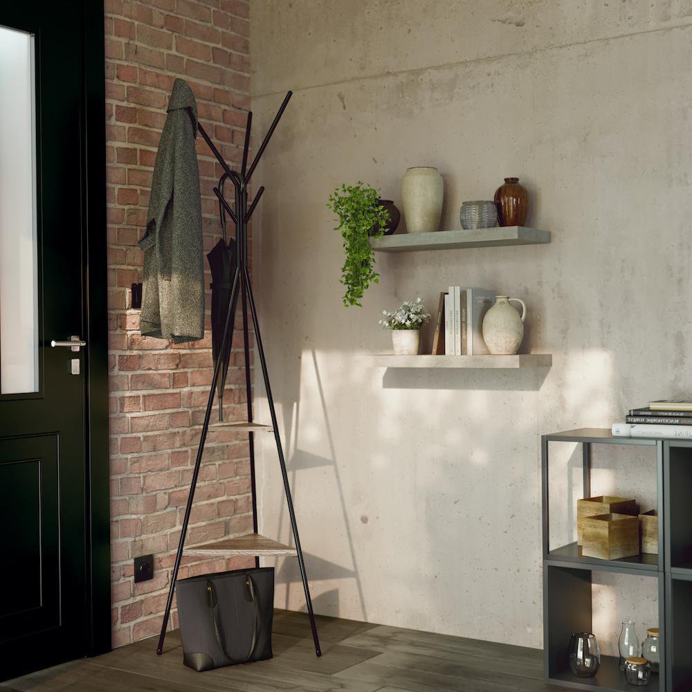 Repisa de Mdf Gris Plateado 60X23.5X3.8 Cm - Spaceo - Cemaco