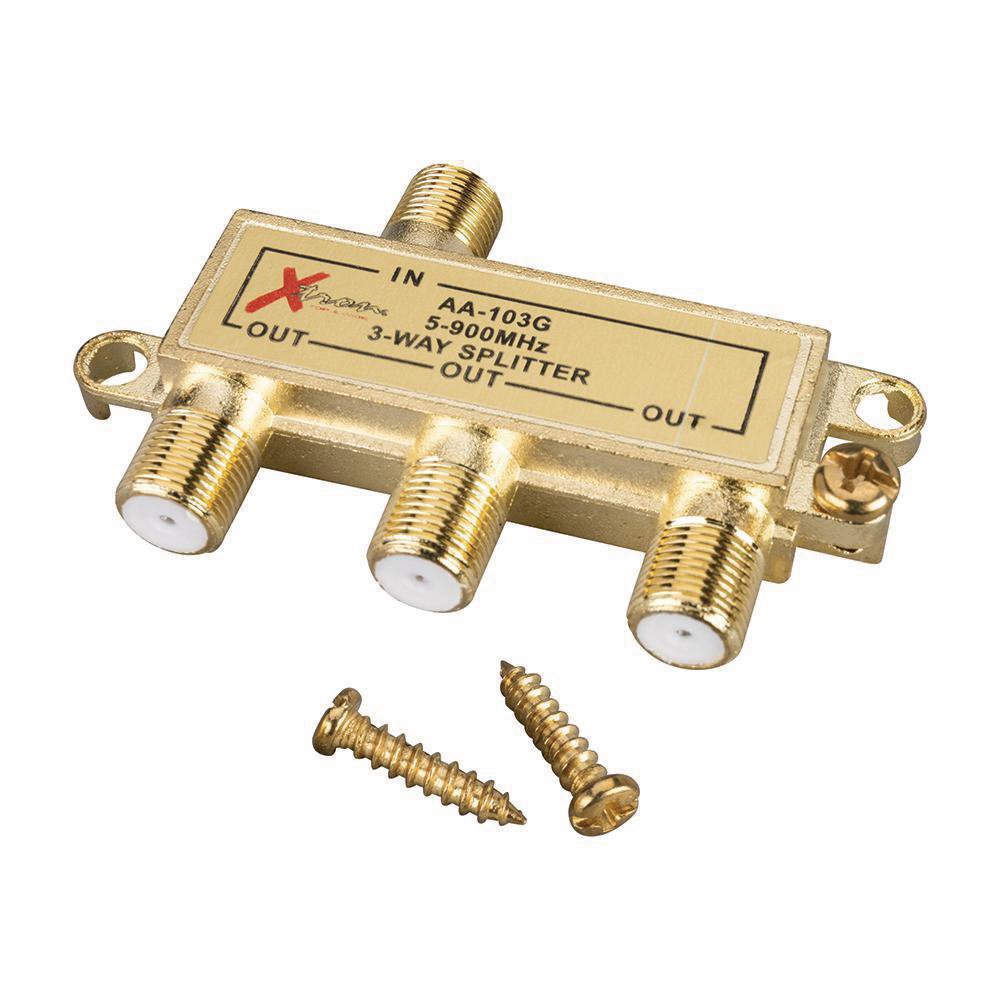 Splitter 3 Way para Cable Coaxial - Ace Label - Cemaco