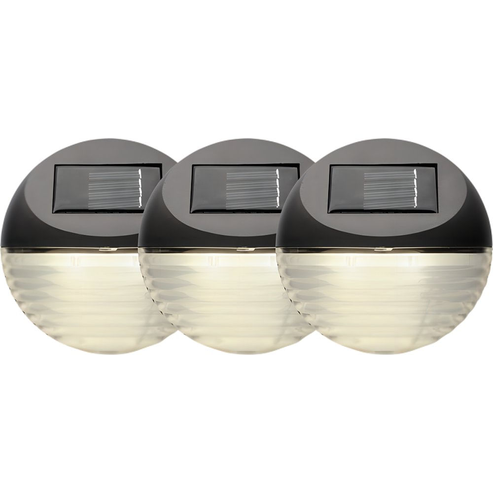 Set de 3 Lámparas LED Solares Redondas para Pisos y Gradas - Zlumini ...