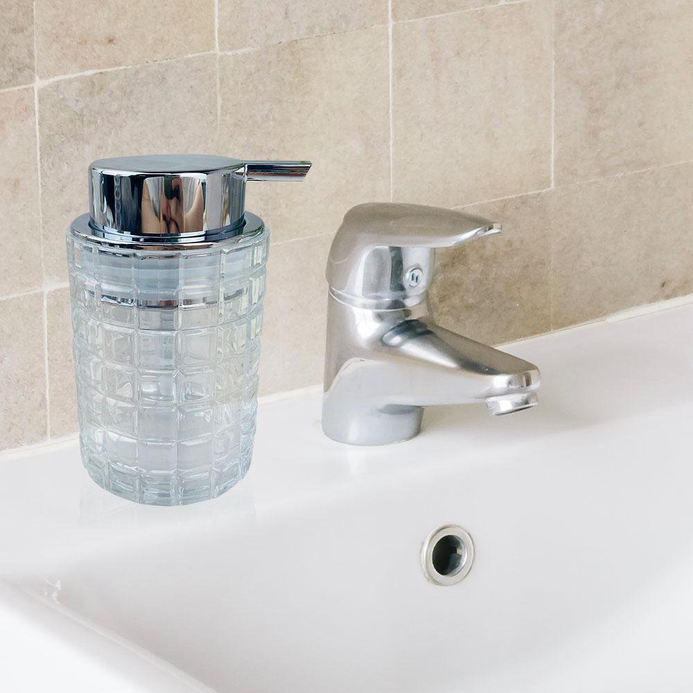 Dispensador de Jabón Plástico Transparente 280 Ml - Viva - Cemaco