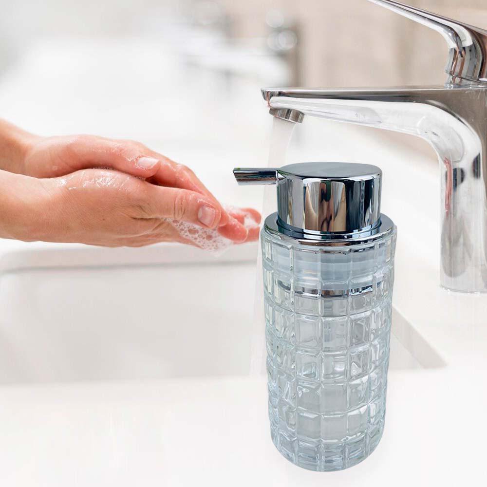 Dispensador de Jabón Plástico Transparente 280 Ml - Viva - Cemaco