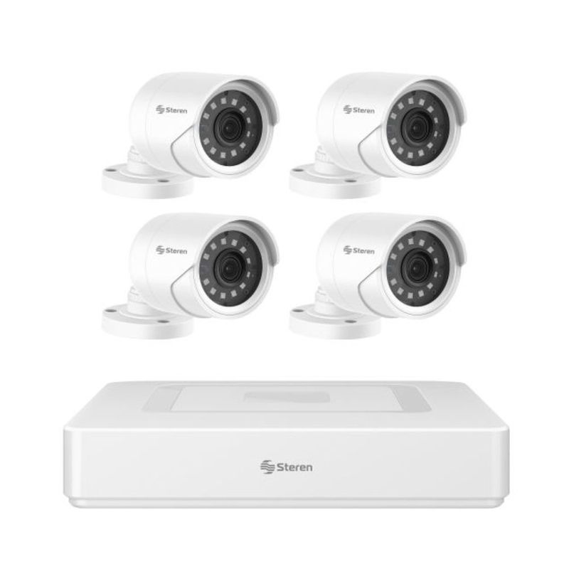 Sistema de 4 Cámaras de seguridad CCTV con DVR 1 TB - Steren - Cemaco