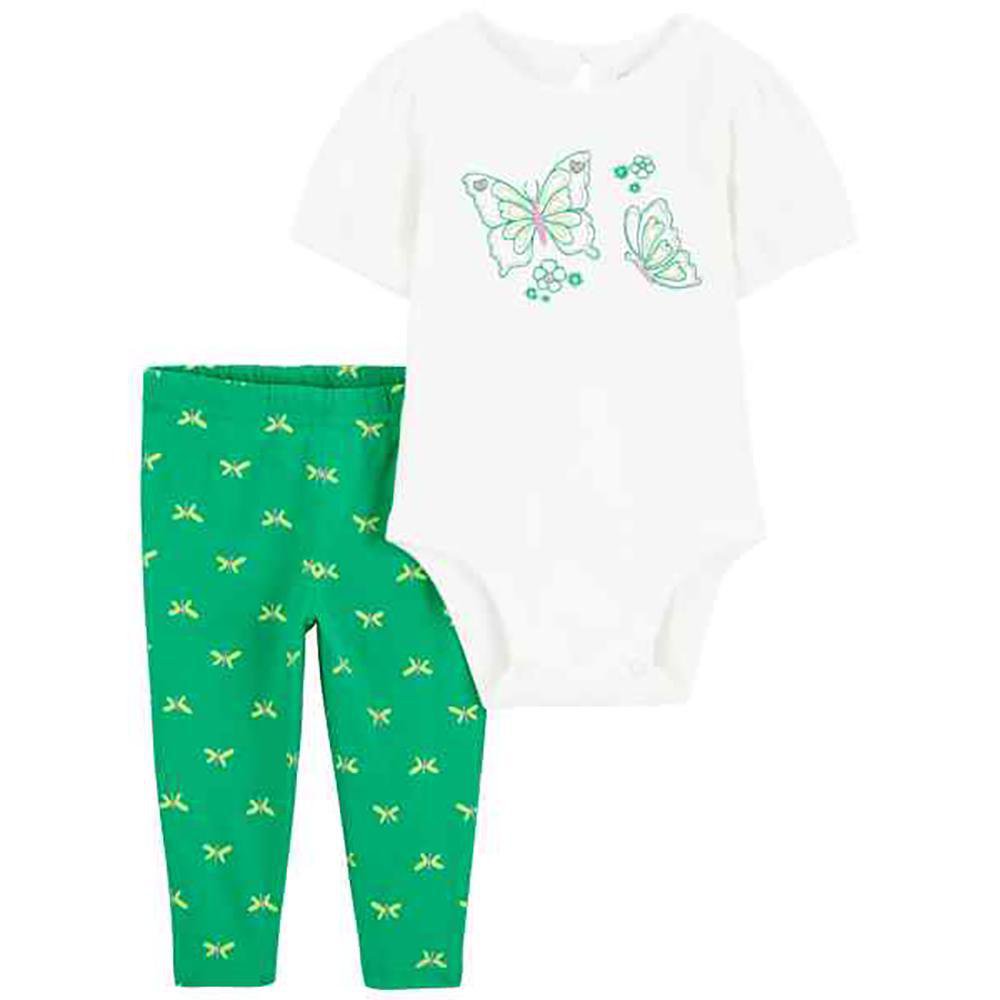 Pantalón y Body Mariposas para Niña - Carters Varias Tallas - Cemaco