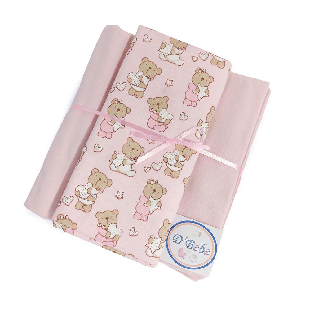 Set de Colchas de Franela Rosa 2 Pzas - Cemaco