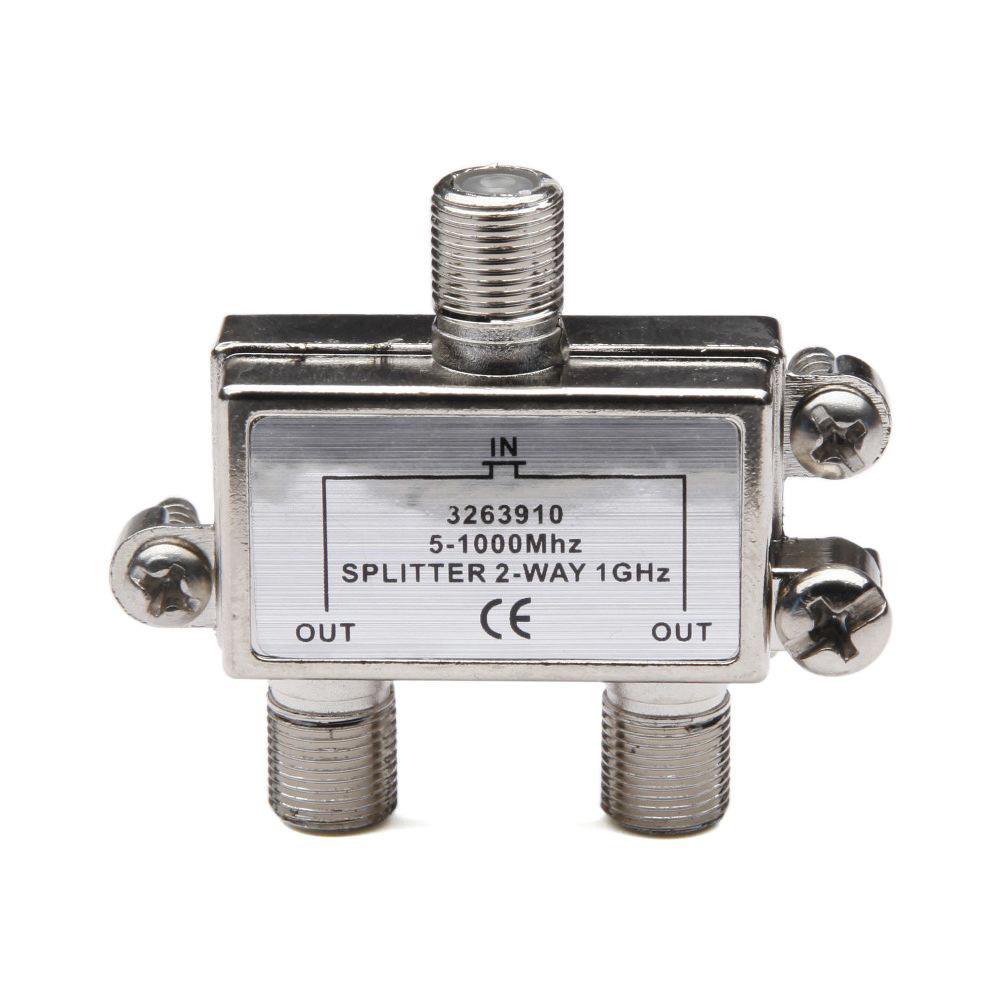 Splitter Coaxial de 2 Salidas para Video TV - Cemaco
