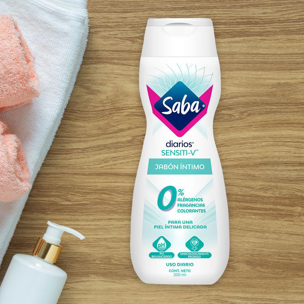 Jabón Íntimo Sensiti-V Para Dama 200 Ml - Saba - Cemaco