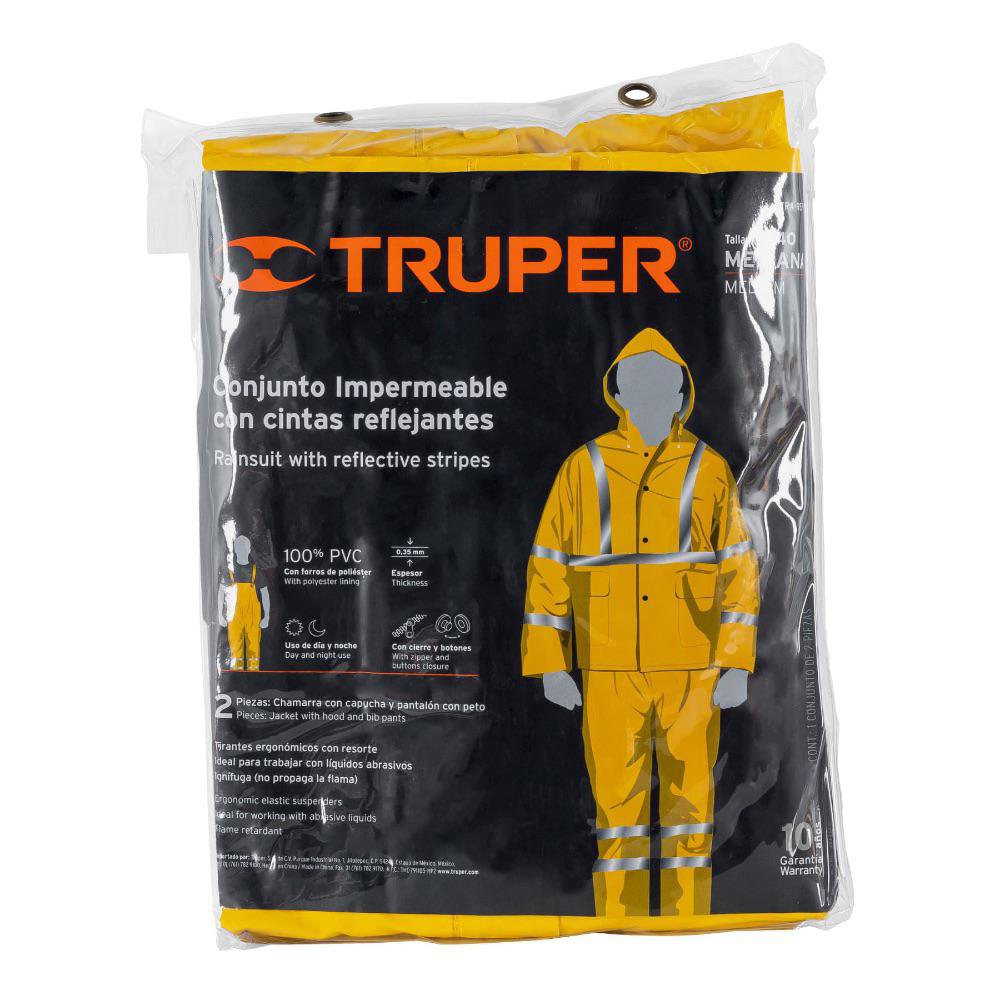 Conjunto De Impermeable Amarillo - Truper Varias Tallas - Cemaco