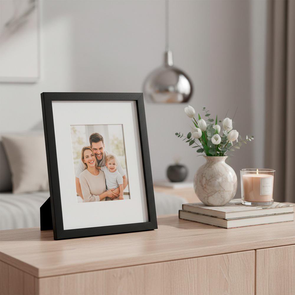 Marco Para Foto Negro 21 X 29 Cm - Viva - Cemaco