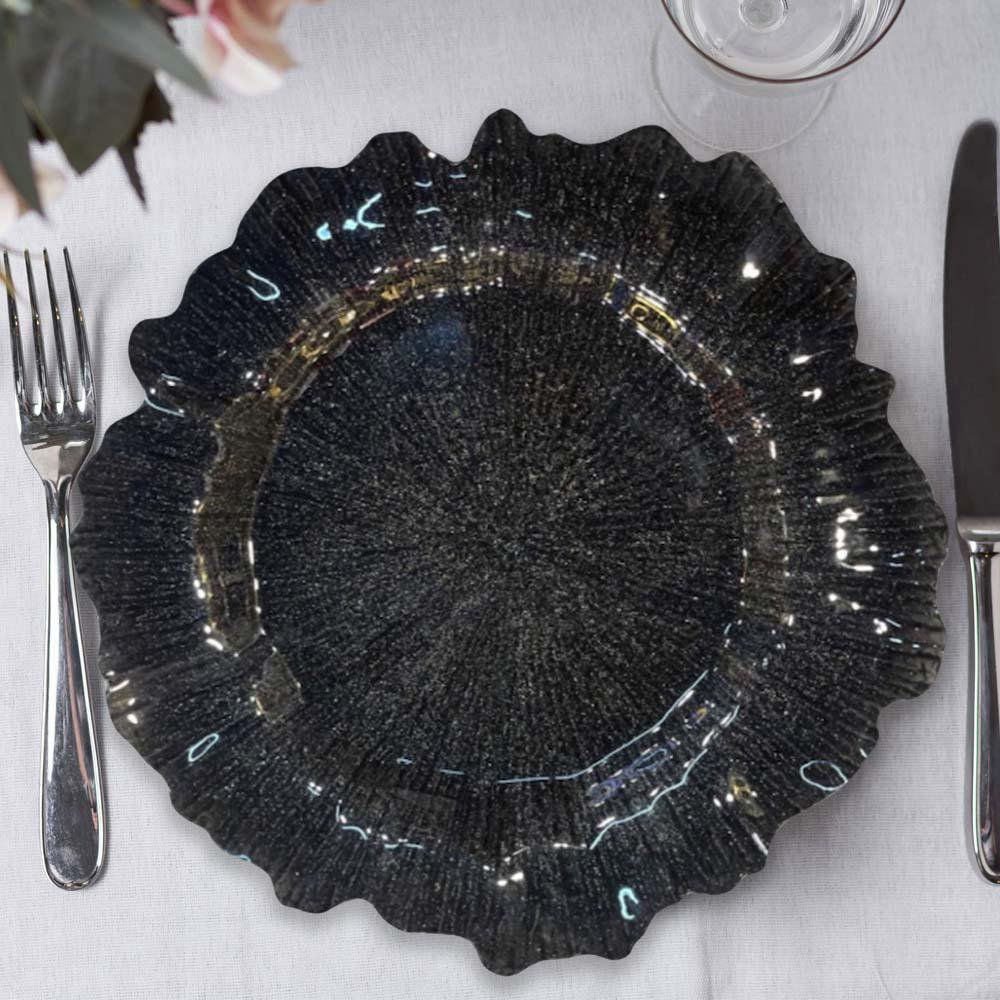 Plato Base Negro 33 Cm - Toscana - Cemaco