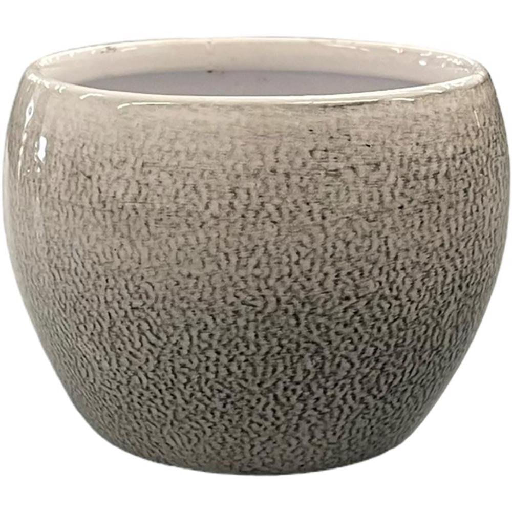 Maceta de Metal Dusted Pearl 4 Plg - Robert Allen - Cemaco