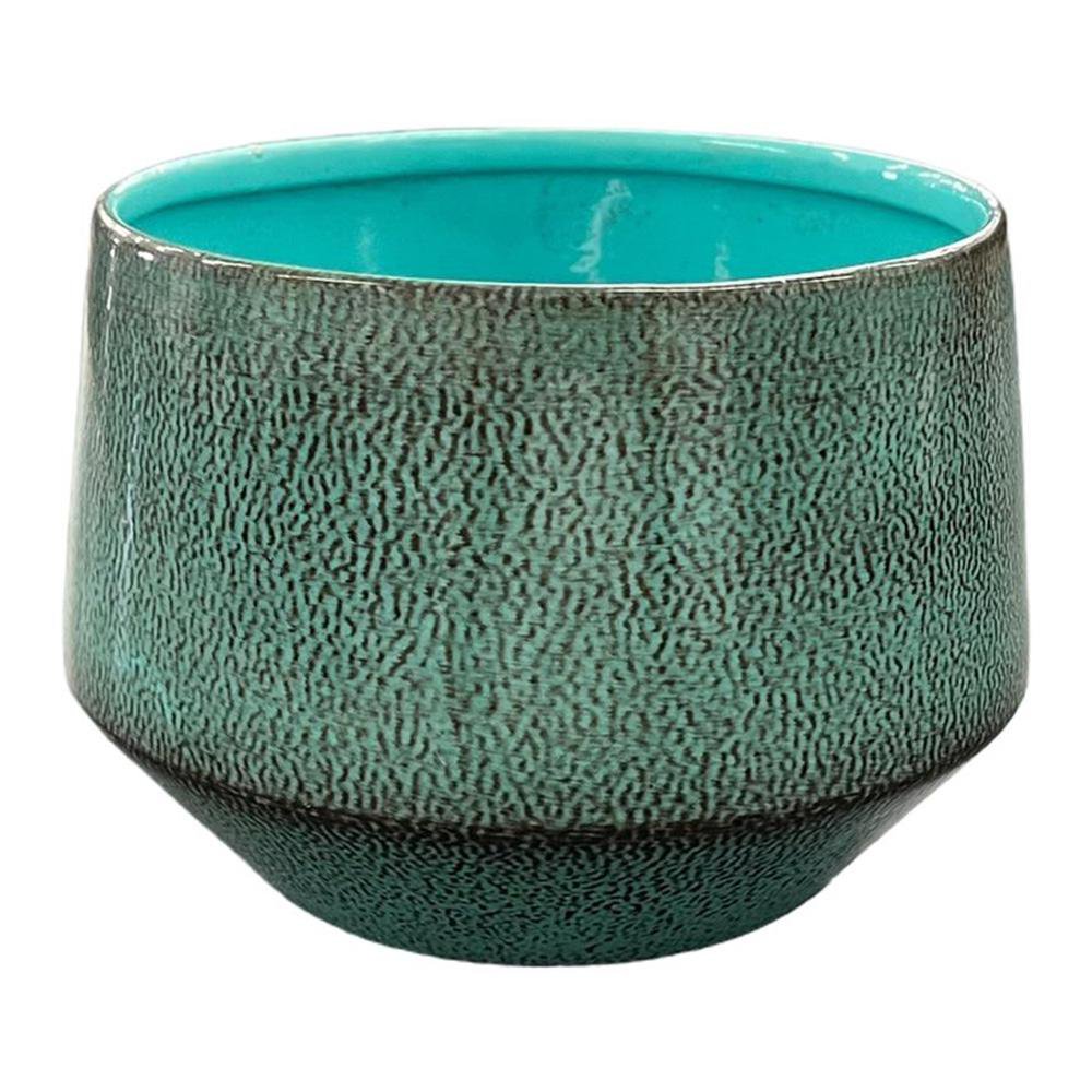 Maceta de Metal Surf Blue 5 Plg - Robert Allen - Cemaco