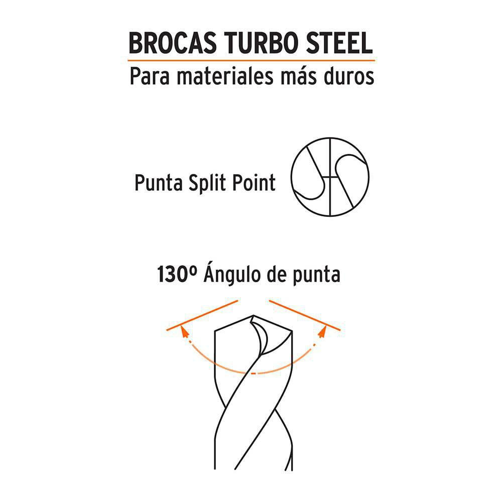 Broca Metal/Madera Largo 3 plg - Truper Varios Tamaños - Cemaco